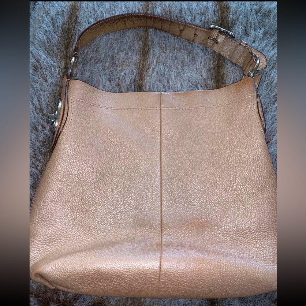 Y2k Coach F16535 Metallic Dune Pebble Leather Penelop… - Gem